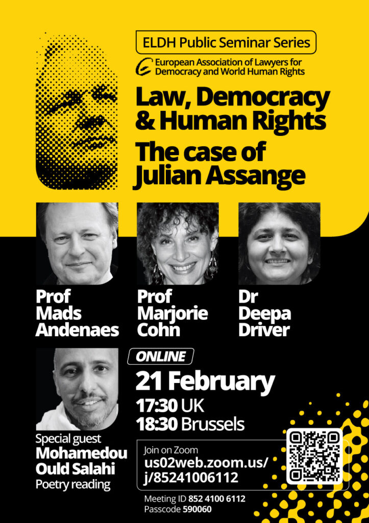 The Case Of Julian Assange ELDH Webinar 21 February 2024 18 30 CET