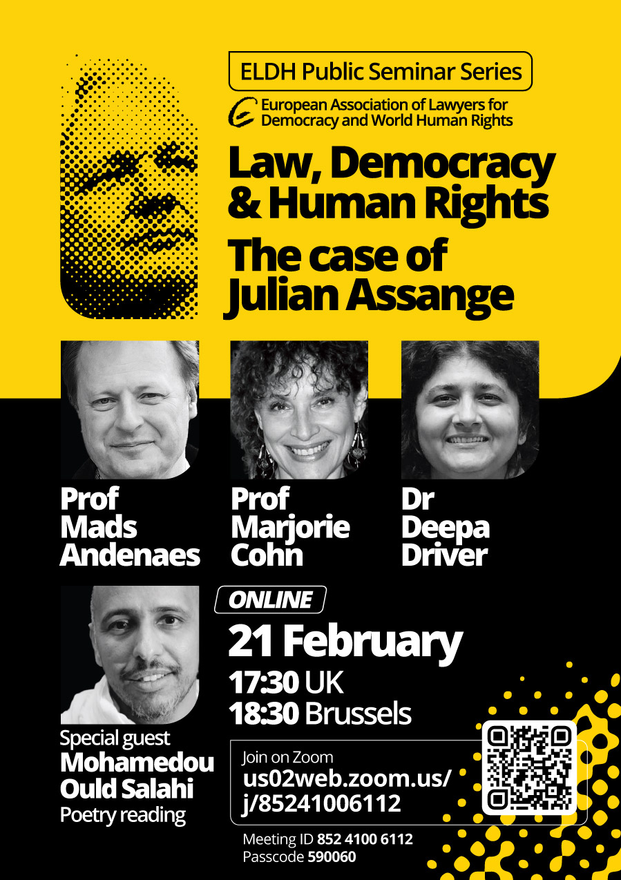 The Case Of Julian Assange ELDH Webinar 21 February 2024 18 30 CET